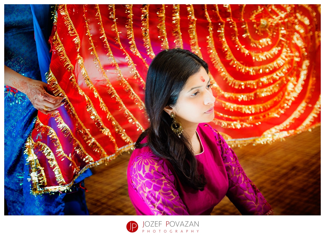 Kelowna wedding photographer capturing Indian reception at Delta Hotel ...