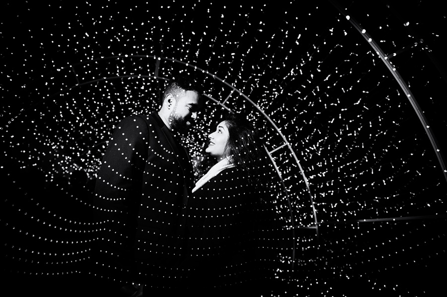 Aurora Winter Lights Festival Engagement - Jozef Povazan Photography